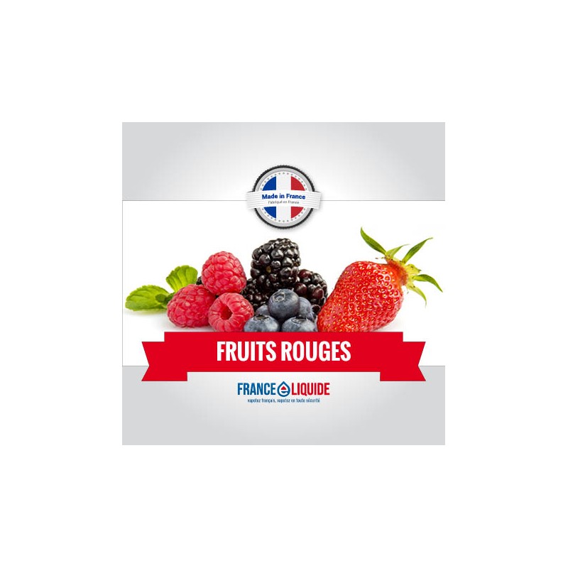 e-liquide saveur fruits rouges, fabrication Francaise.